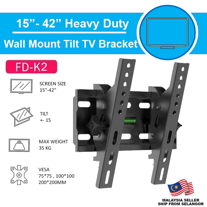🔥Full Set Screw🔥 Heavy duty 26”-60” 32"-70" Tilt Adjustable Up Down ...