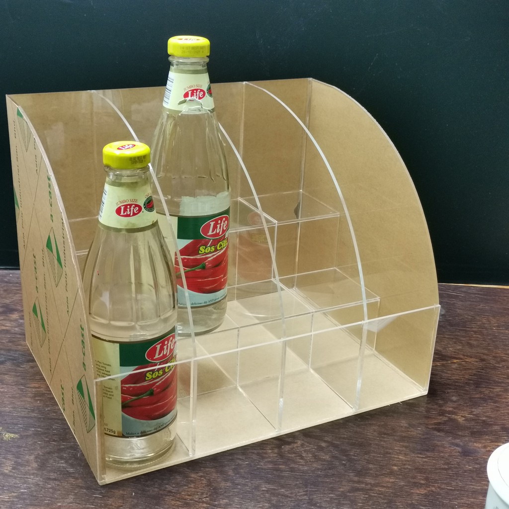 Acrylic bottle rack / display rack /kotak display botol | Shopee Malaysia