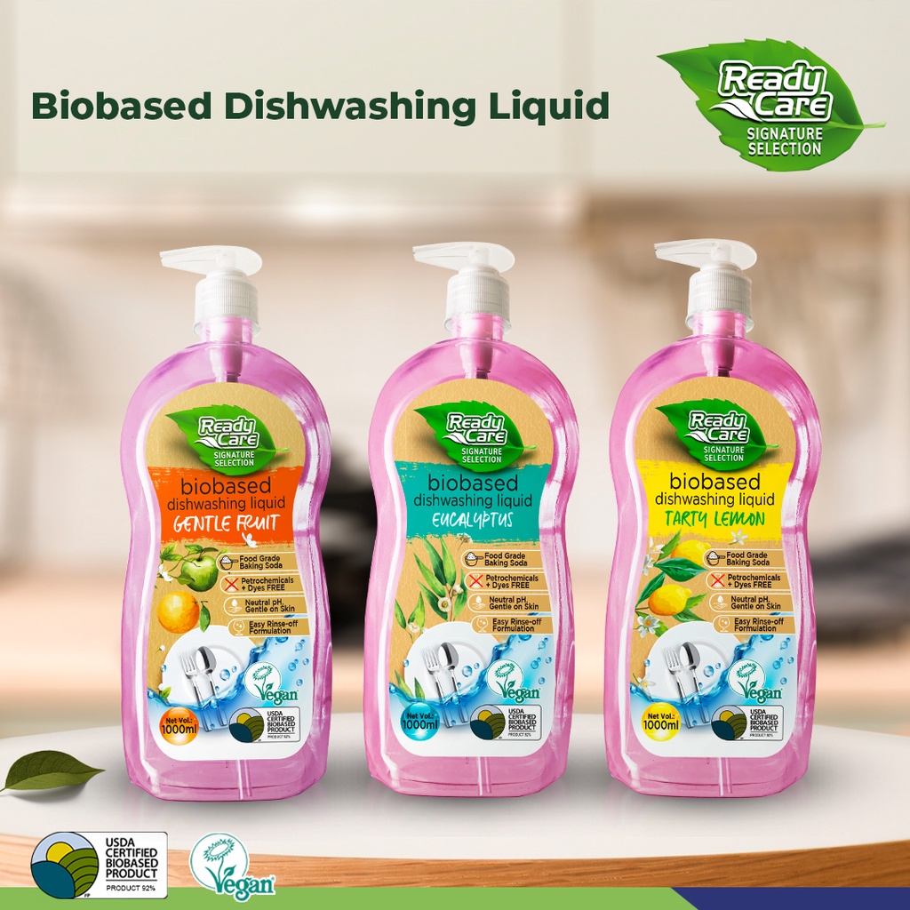 Bio-based Readycare Signature Selection Dishwash Liquid Baking Soda 1000ml USDA Vegan Certified ...