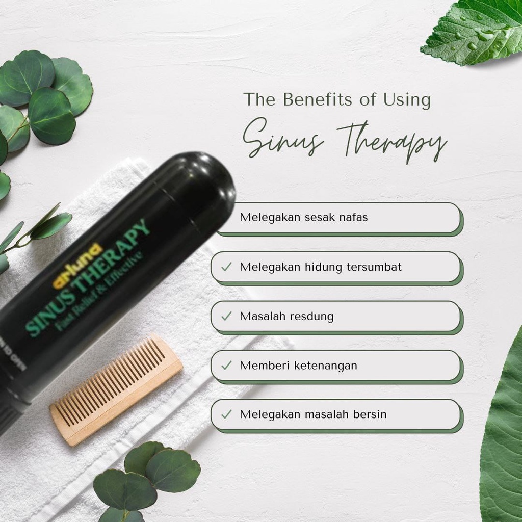 Inhaler/ARLUNA Sinus Therapy/Aromatherapy/Resdung (Exp: 8/2023 ...