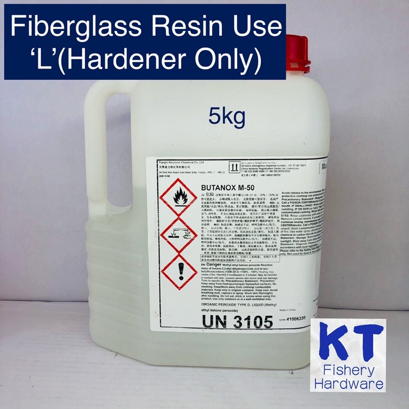 Hardener [L] (Catalyst) Butanox M-50 Hardenar Fiberglass Resin Polyster ...