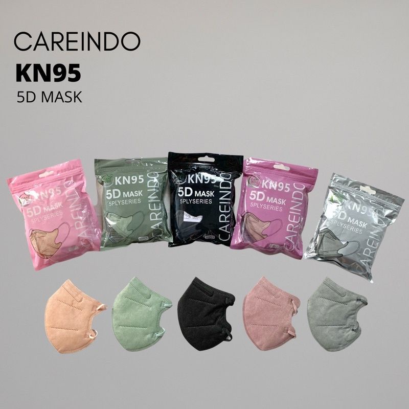 KN95 5D CAREINDO Adult Mask 5PLY (10pcs) | Shopee Malaysia