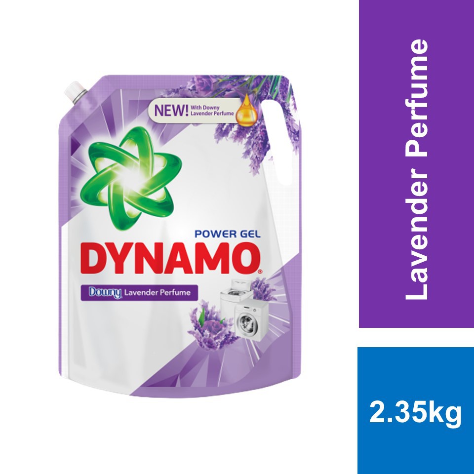 Dynamo Power Gel Liquid Detergent with Downy Lavender Perfume 2.35kg ...