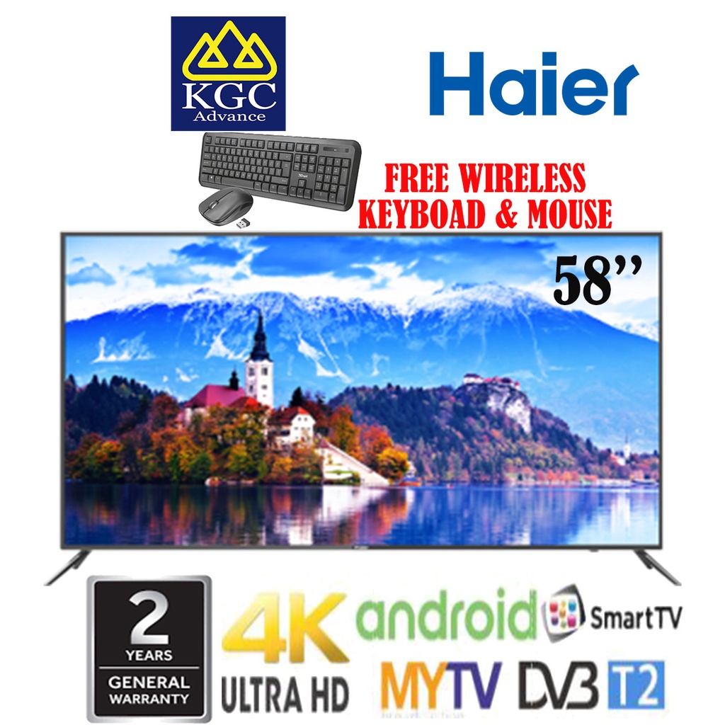Haier Android Smart 4K UHD LED TV (58") LE58K6600UG [Free Wireless ...