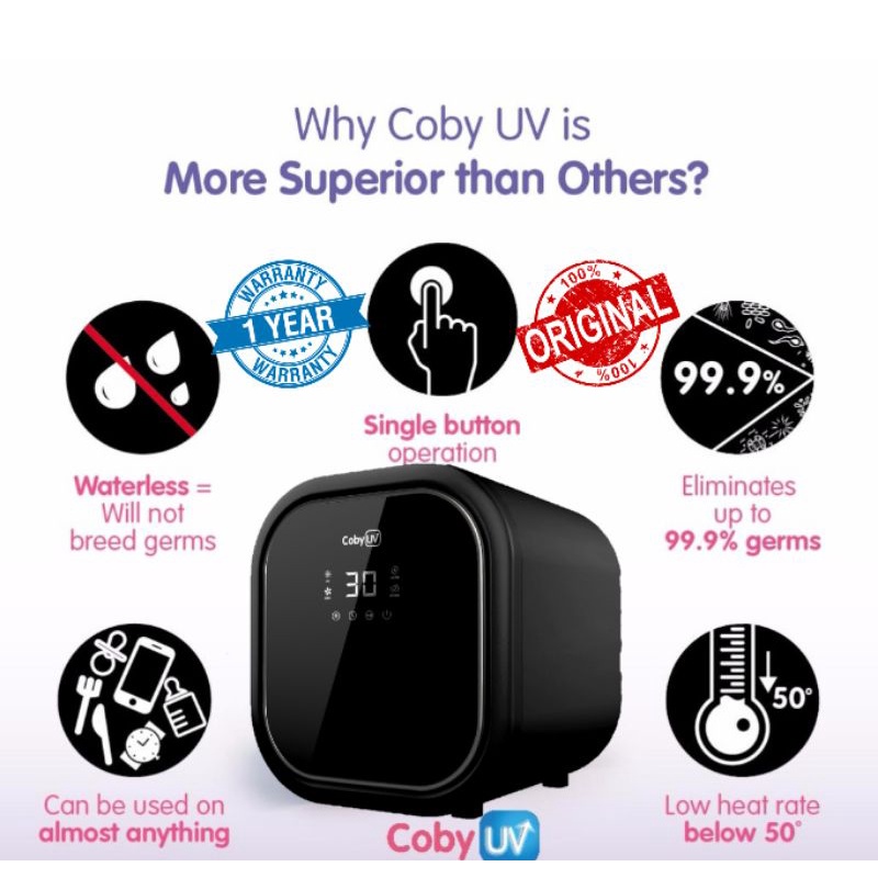 💖Free Shipping 💖Coby UV V2 Waterless Bottle Sterilizer 💖 | Shopee Malaysia