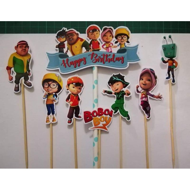 Boboiboy Cake Topper (Set Bajet) | Shopee Malaysia