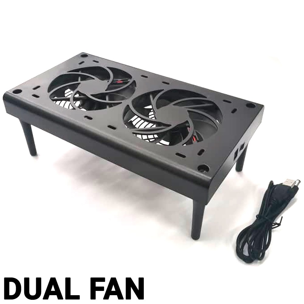 (READY STOCK) Router TV Box Stackable Cooling Fan USB Powered Ultra ...