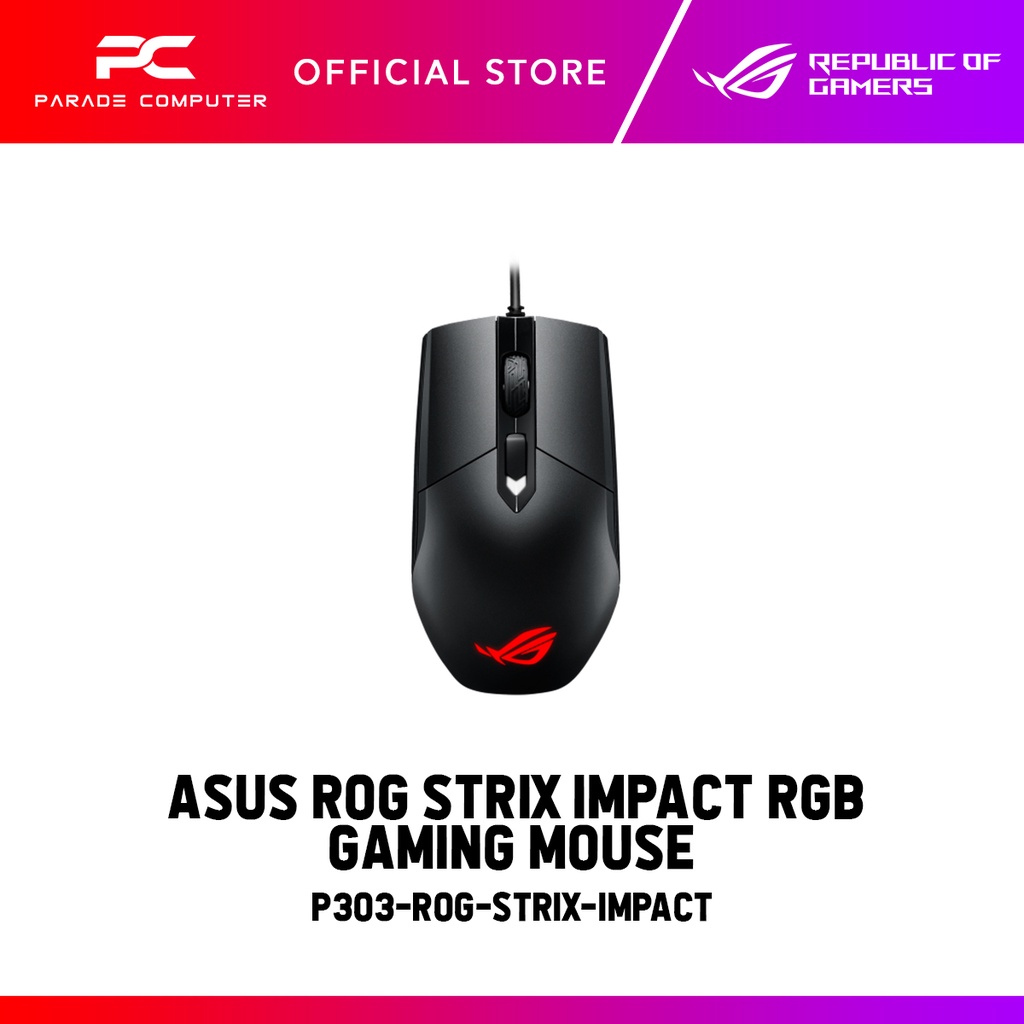 ASUS ROG STRIX IMPACT RGB GAMING MOUSE | Shopee Malaysia