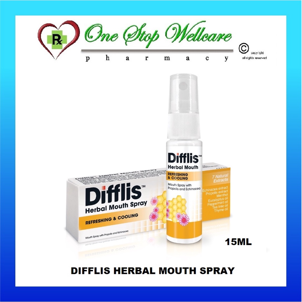 DIFFLIS SEMBURAN MULUT HERBA / DIFFLIS HERBAL MOUTH SPRAY 15ML (EXP:01/ ...