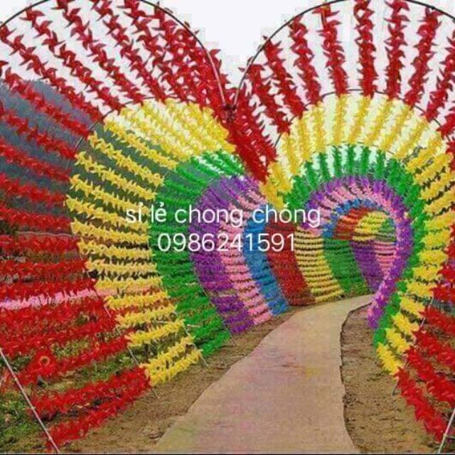 4-bladed plastic pinwheel combo 2000 pieces 23cm + Hanging rope ...