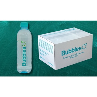 BOTTLES 425ml BUBBLES O2 NATURAL MINERAL WATER - 24 bottles per carton ...