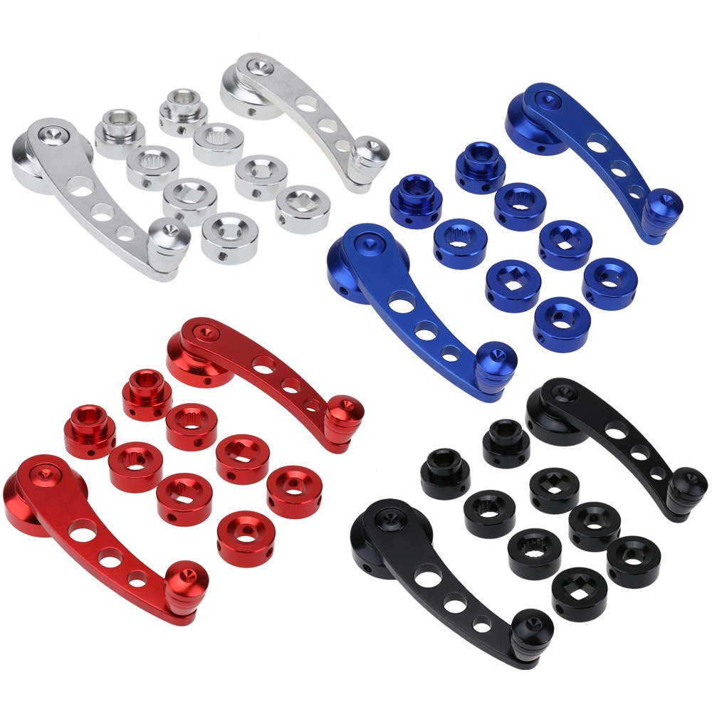 Aluminum Alloy Car Window Handle Manual 2PCS Winder Lifter Riser ...