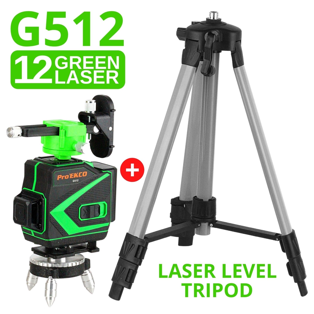 PRO' EKCO Laser Level 8 Line 12 Line 16 Line 3D 4D 360° Rotary ...