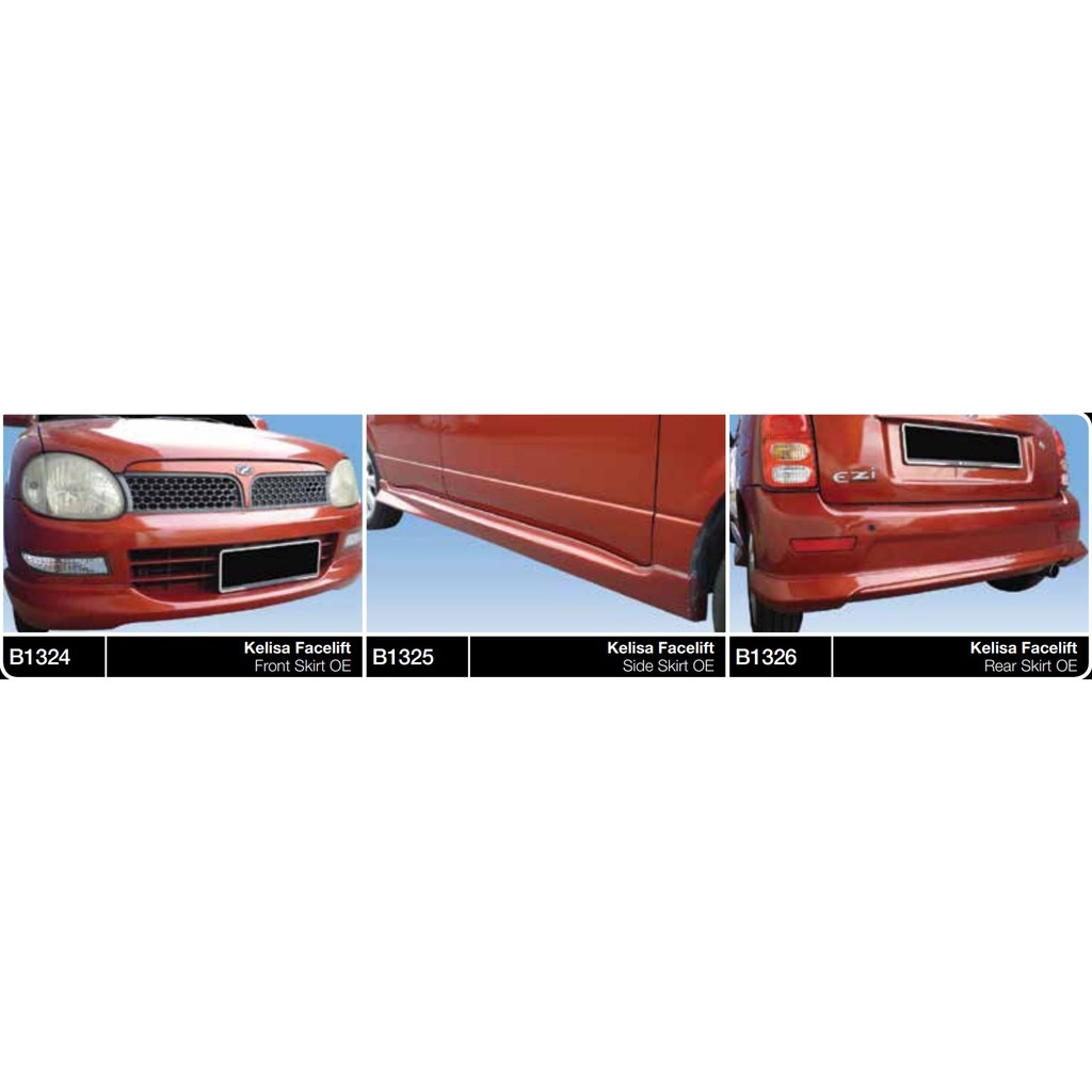Perodua kelisa 2004 2005 Facelift OEM bodykit body kit front side rear ...