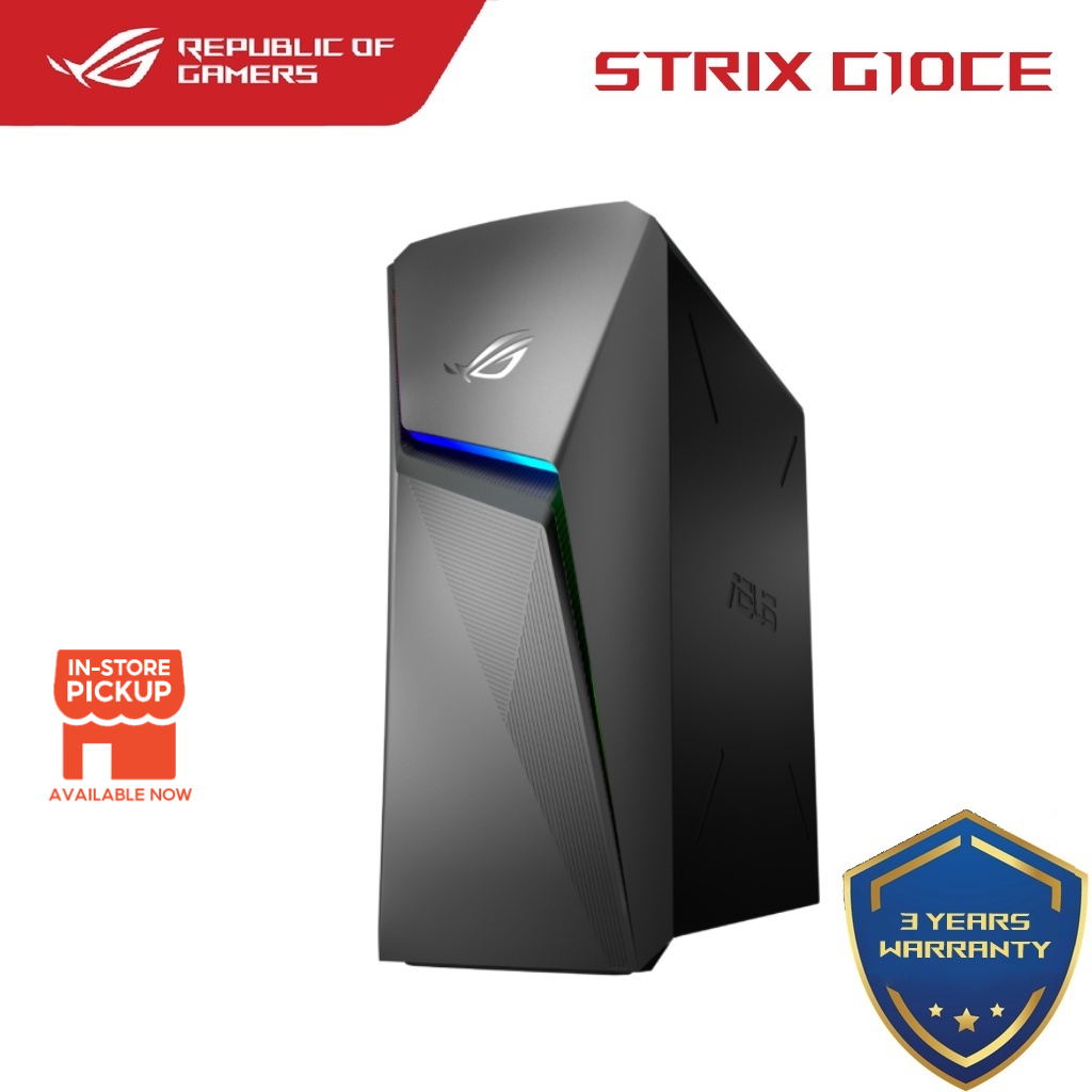Asus ROG Strix G10CE-51140F282T Gaming Tower Desktop PC Grey | Shopee ...