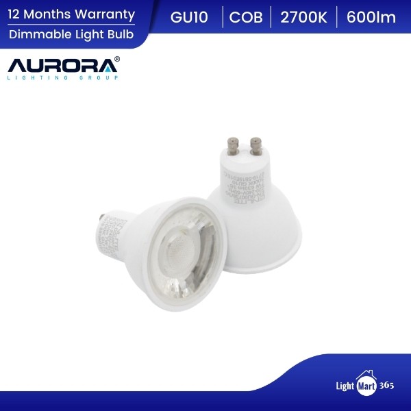 Aurora-Enlite Dimmable COB LED 7W GU10 LED Bulb Energy Saving Ceiling ...