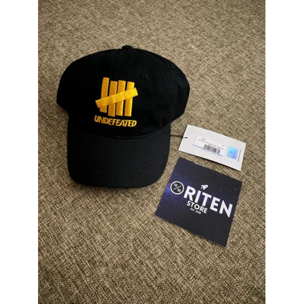 Undefeated Yellow Signature Cap Black Original | Shopee Malaysia