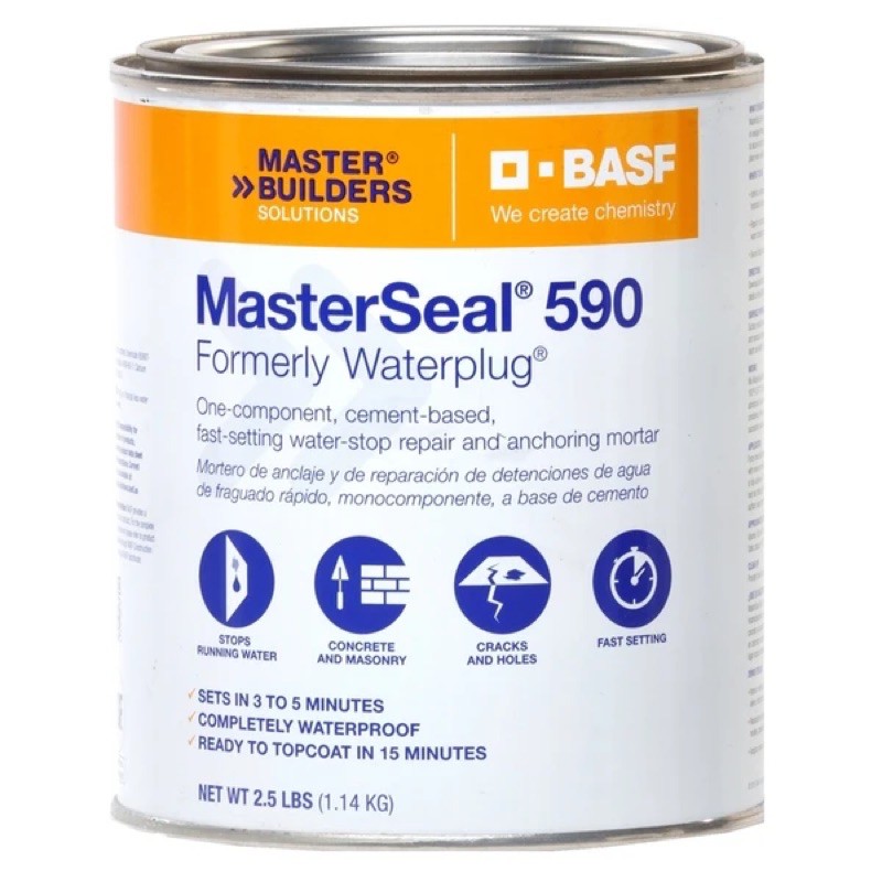 BASF MasterSeal 590 Hydraulic Cement 2.5 Lb | Shopee Malaysia