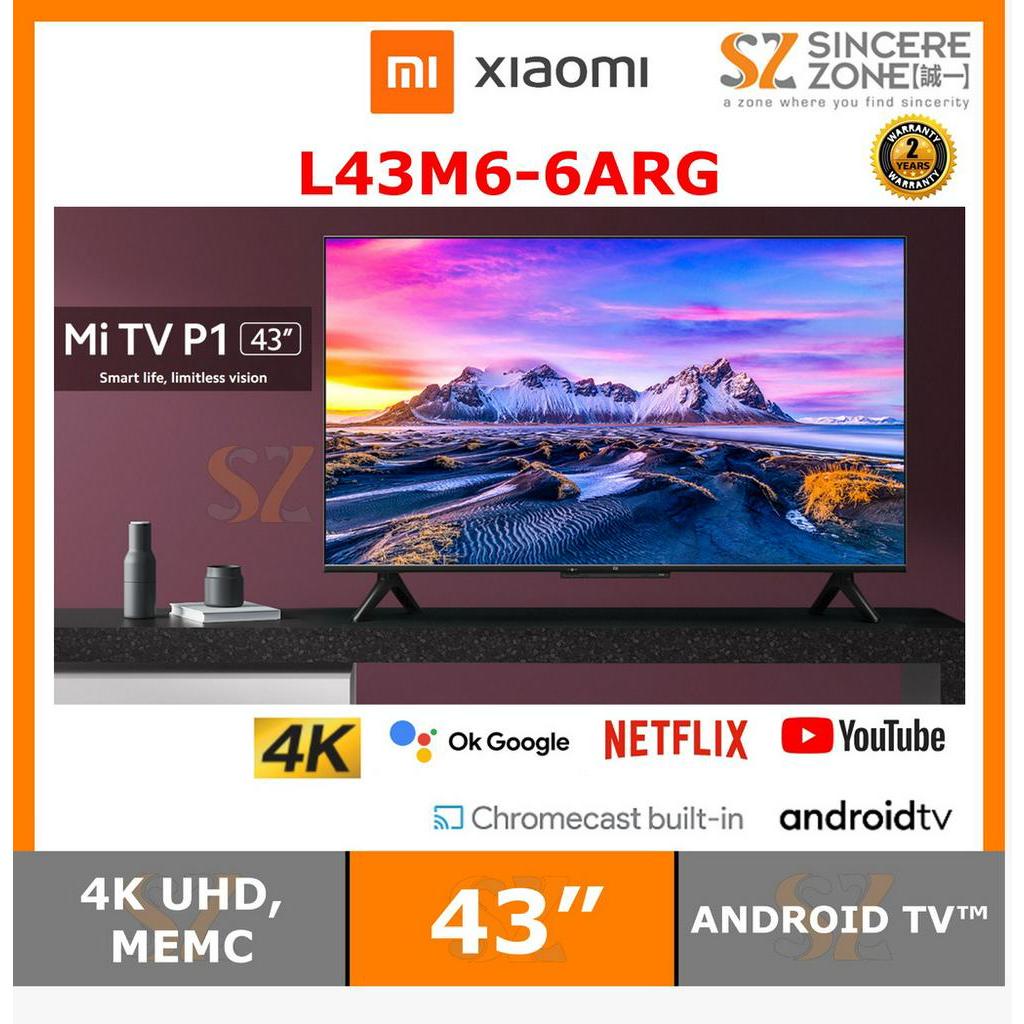 XIAOMI L43M6-6ARG 43'' Mi TV P1 Series L43M6-6ARG (Limitless 4K LED ...