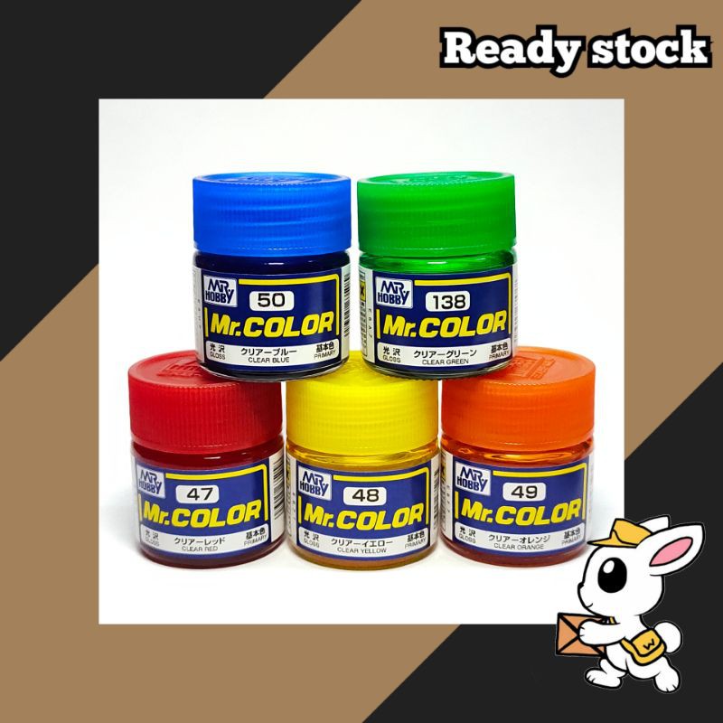 [Ready stock] Mr Hobby Color Gloss Clear Primary 10ml Plastic Model Kit ...