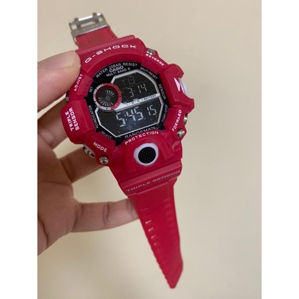 SALE🔥🔥 G-Shock Rangeman Digital Watch Red Design👍👍 | Shopee Malaysia