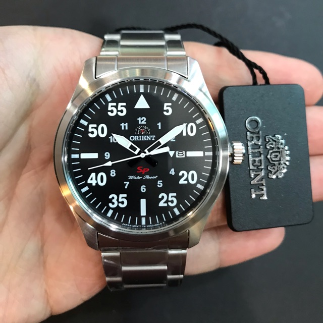 Orient SP Men’s Flight Aviator Stainless Steel Sport Watch ORFUNG2001B ...