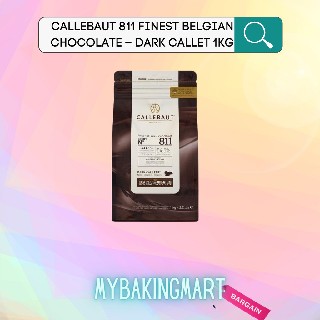 Callebaut 811 Finest Belgian Chocolate – Dark Callet / Dark Chocolate ...