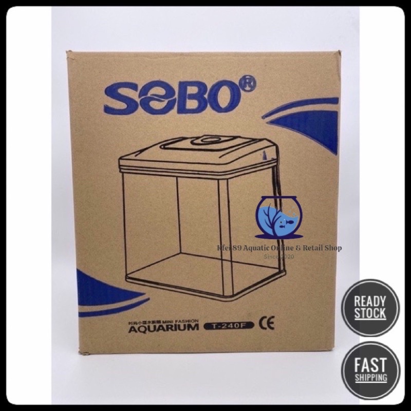 KFEI89 SOBO Mini Aquarium Tank Set T-240F / T-290F With Pump Filter Led Light | Shopee Malaysia