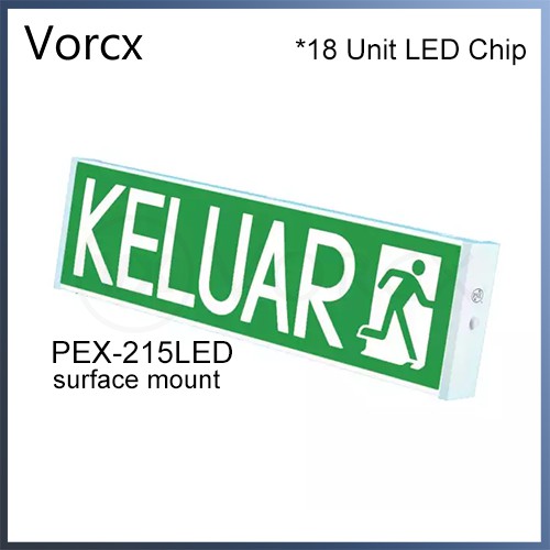 PNE PEX-215LED / PEX-215D-LED LED KELUAR Sign Box Type Single & Double ...