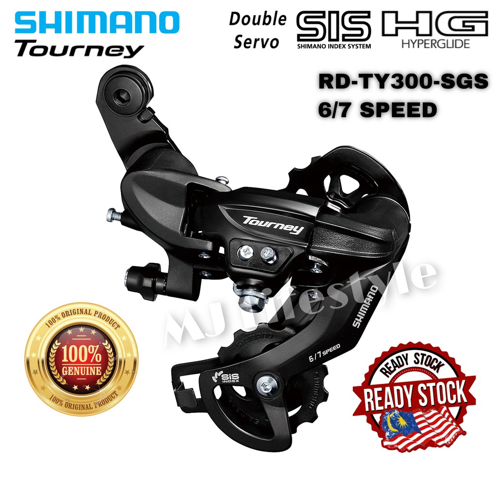 [𝟏𝟎𝟎% 𝐎𝐑𝐈𝐆𝐈𝐍𝐀𝐋®] Tourney 6/7 Speed Rear Derailleur RD TY300 Bicycle ...