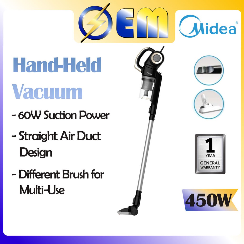 [NEW] 450W Midea Hand-Held Vacuum Vakum Tangan | Easy Cleaning with Big ...