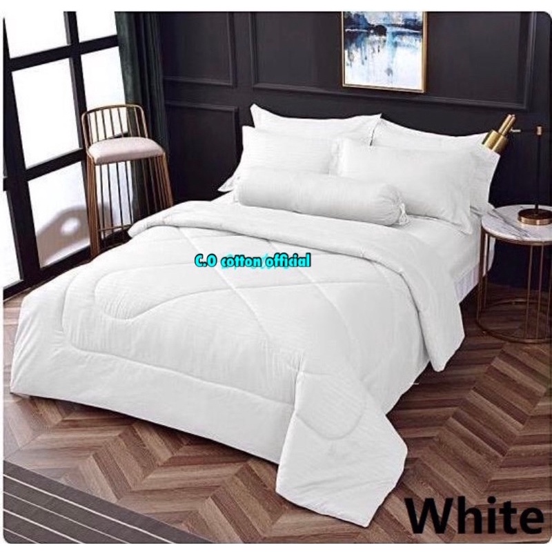 7 IN 1 FITTED CADAR HOTEL WITH COMFORTER/FITTED BEDSHEET KING&QUEEN ...
