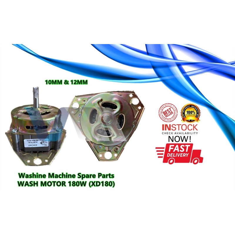 Wash Motor 180W XD-180 Shaft Dia: 10mm & 12mm | Shopee Malaysia
