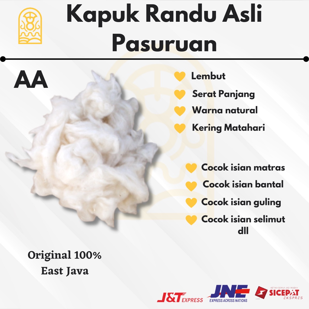 Kapuk RANDU/ ROLL PILLOW/ ROLL PILLOW FILLING/ ORIGINAL KAPUK/ CLEAN ...