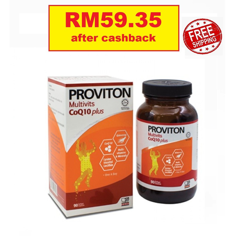 [RM71.98 after cashback 90's] Proviton Multivits CoQ10 plus 90's (EXP ...