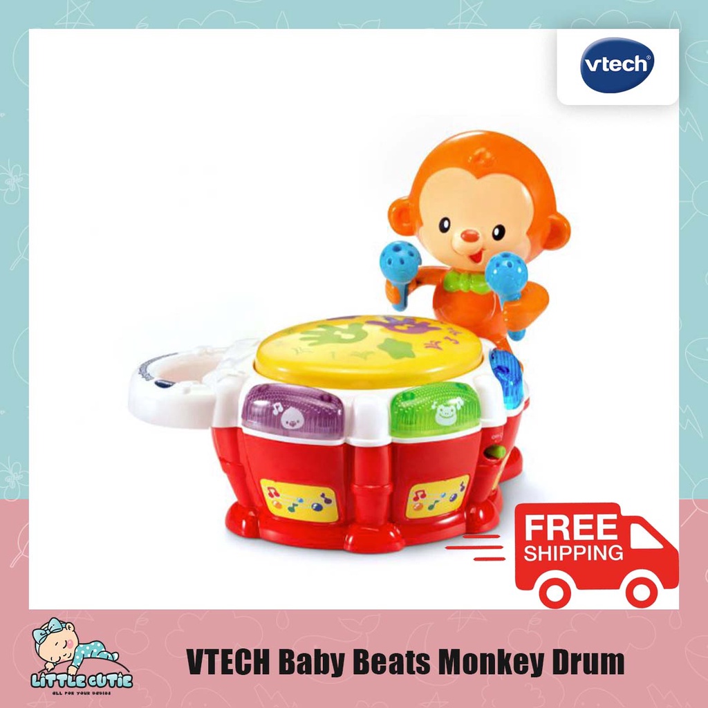[𝐅𝐑𝐄𝐄 𝐒𝐇𝐈𝐏𝐏𝐈𝐍𝐆] VTECH Baby Beats Monkey Drum (Suitable 3+ months ...