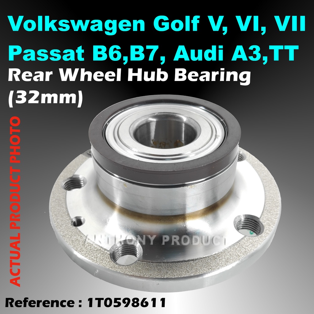 RB Volkswagen Passat, CC, Jetta, Golf VI, VII Rear Wheel Hub Bearing ...