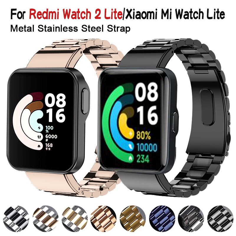 Redmi Watch 2 Lite / Xiaomi Mi Watch Lite Smartwatch strap metal ...