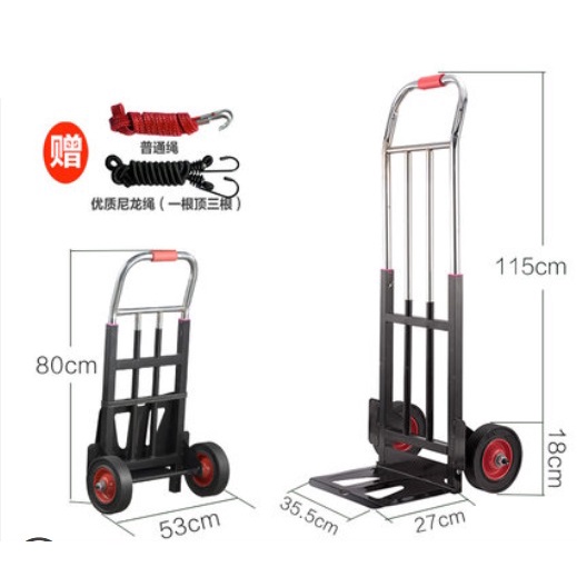 150kg HEAVY DUTY PORTABLE TROLLEY Troli Warehouse House Height Work ...