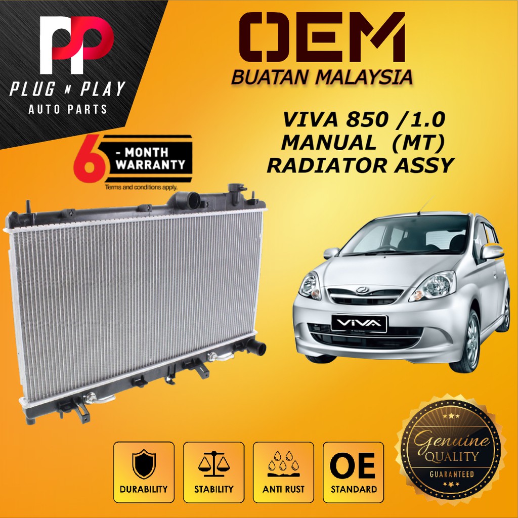 RADIATOR - PERODUA VIVA 850 / 1.0 MANUAL (MT) | Shopee Malaysia