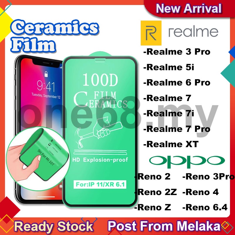 Ceramics Film Tempered Glass for Realme 3 Pro 5i 6Pro 7 7i 7Pro XT OPPO RENO Z 2 2Z 3PRO 4 RENO6 ...