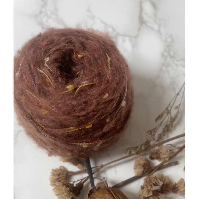 [SOULTRES] Mohair Blend ‘Bean’ Yarn - Benang Kait Mohair - for crochet ...