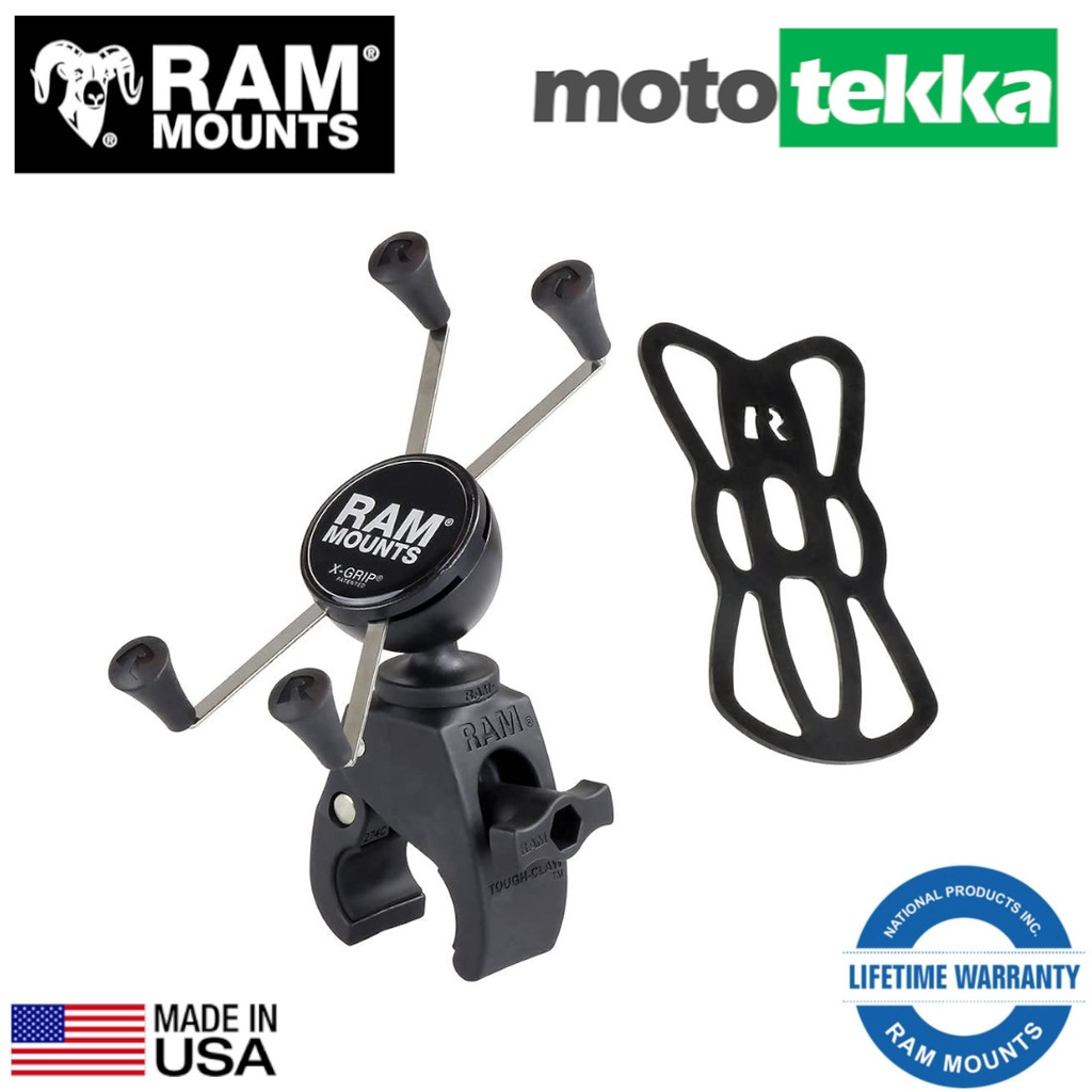 RAM Mounts X-Grip Large Phone Mount with RAM Snap-Link Tough-Claw (RAM ...