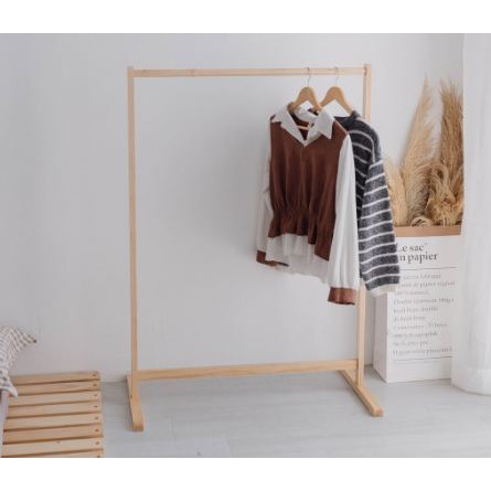 Pine Wood Clothes Rack / 2-Storey Clothes Rack / A-Shaped Clothes ...