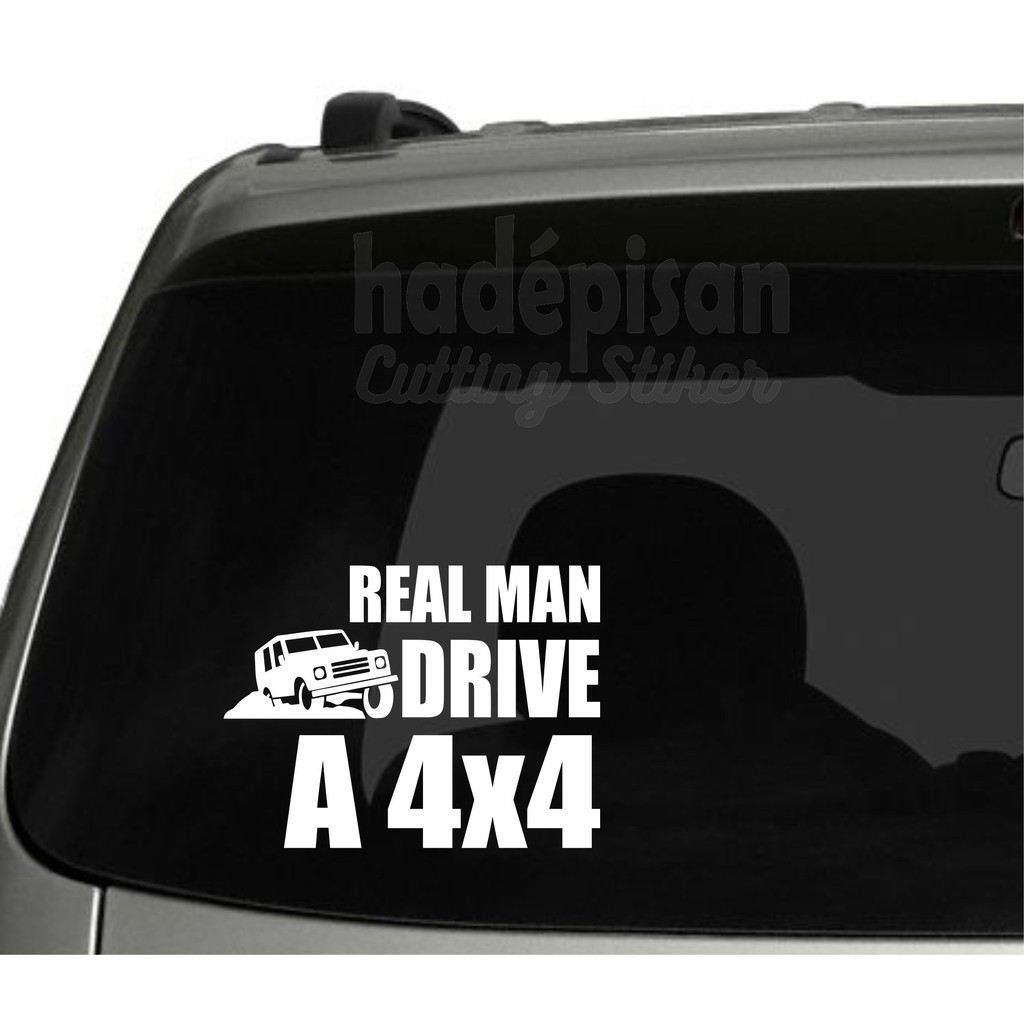 Real MAN DRIVE A 4X4 adventure car window Cutting Sticker | Shopee Malaysia