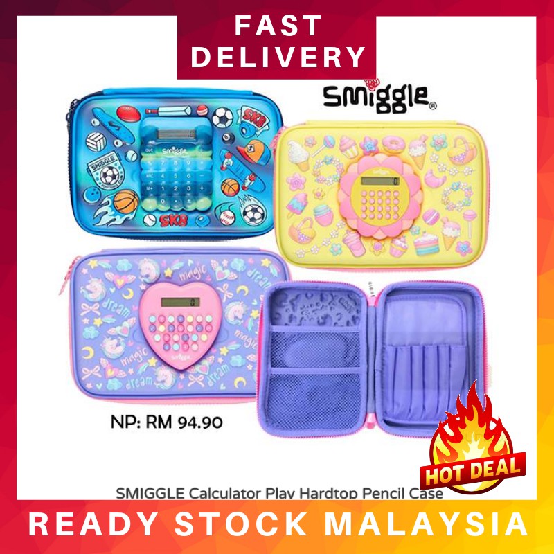 (ORIGINAL) SMIGGLE Calculator Play Hardtop Pencil Case | Shopee Malaysia