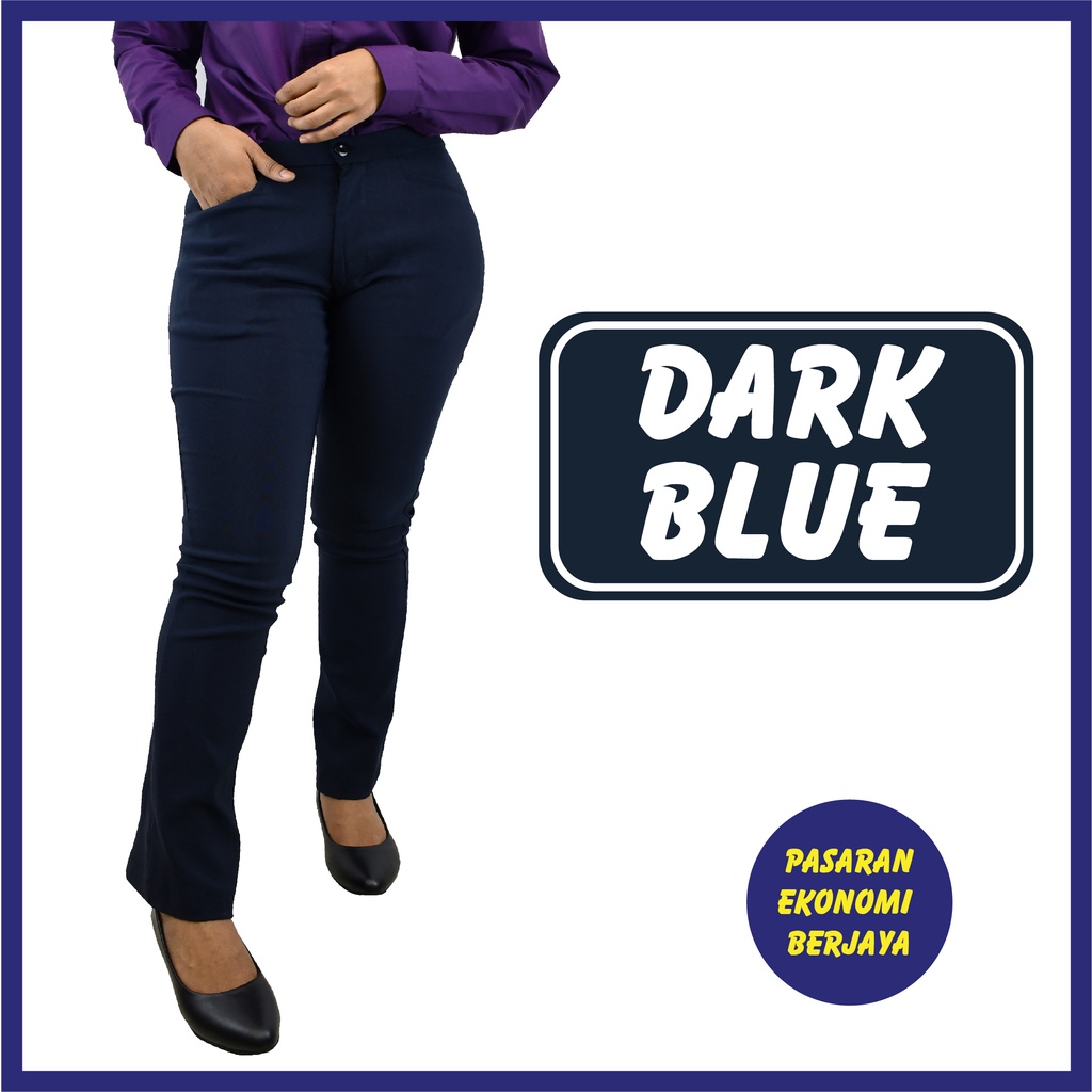 SELUAR SLEK WANITA 3939# REGULAR BOOTCUT SLACK PANTS WOMEN URBAN DESIGN ...