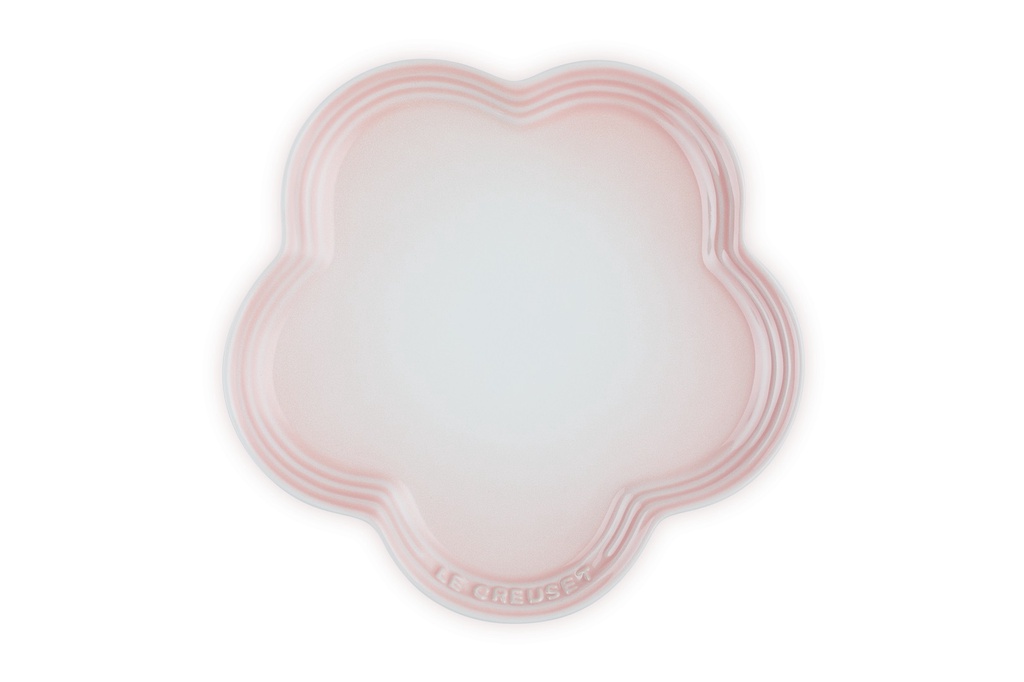 Le Creuset Stoneware Large Flower Plate - Shell Pink (23cm) | Shopee ...