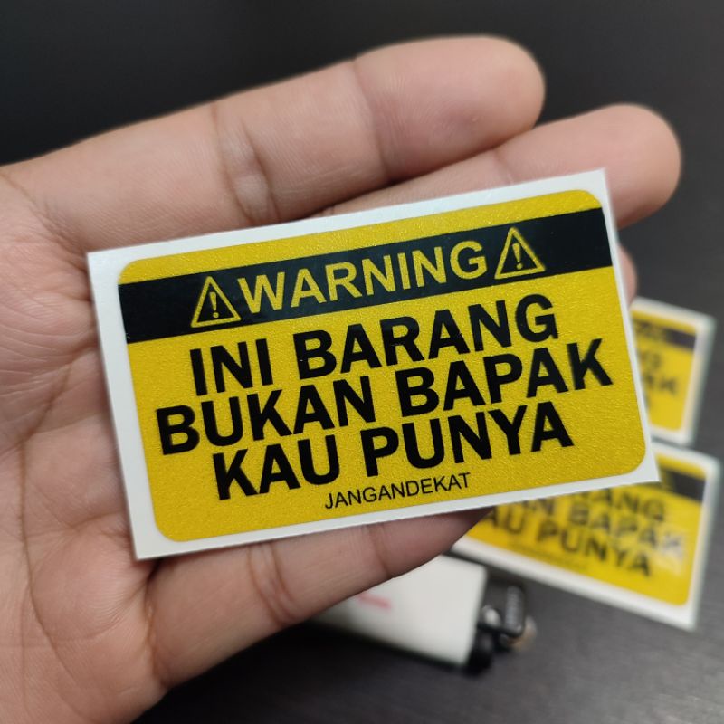 Ini Barang Bukan Bapak Kau Punya Sticker Pantul Cahaya | Shopee Malaysia