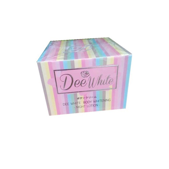 Dee Whitening night Lotion D-White Leavening Cream Jar Type. | Shopee ...
